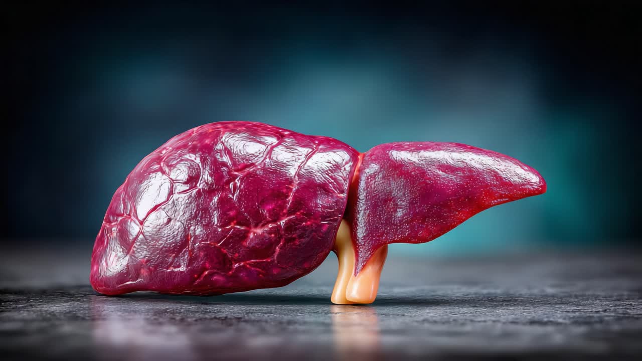 Detailed Close-Up of a Liver: Examining the Structure and Texture of ...