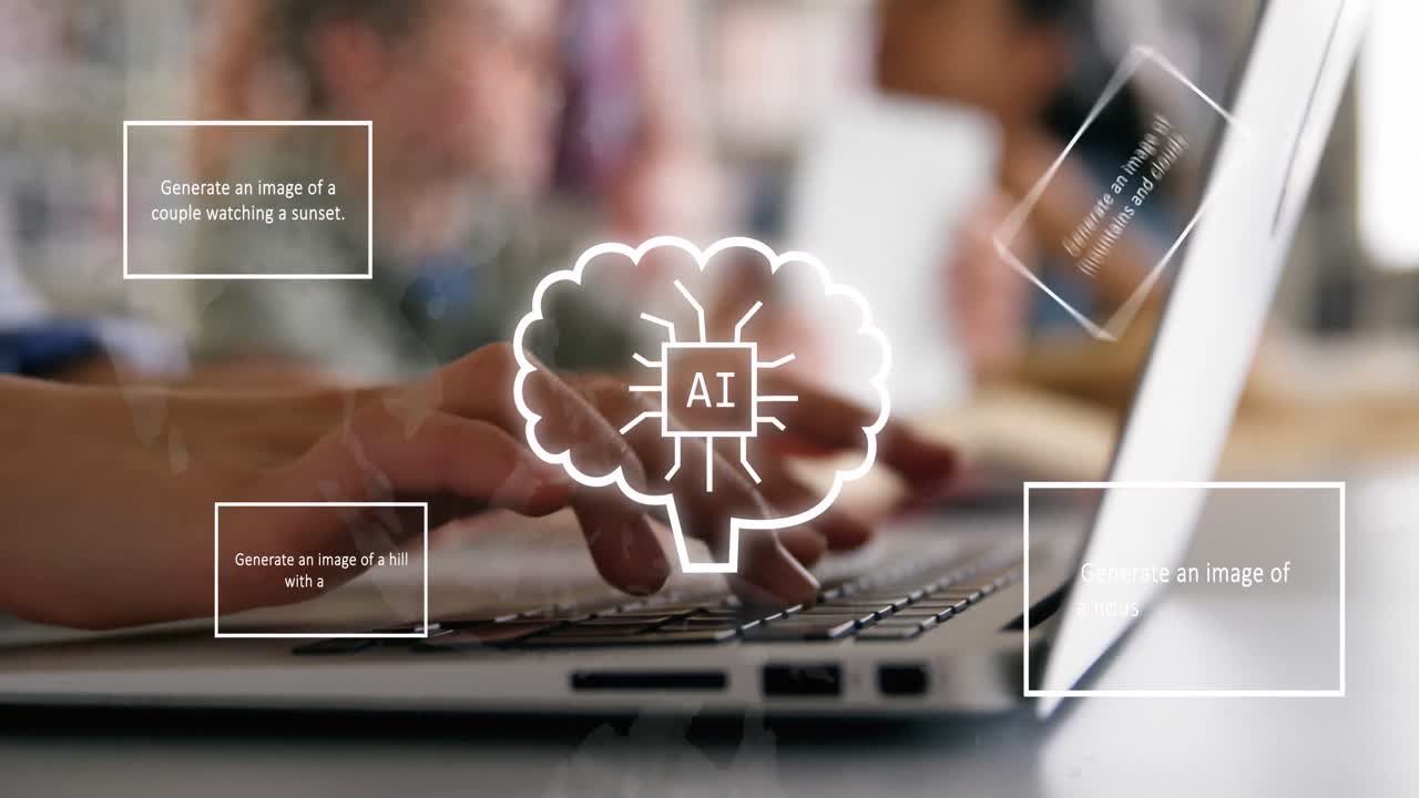 Premium stock video - Animation of ai text and data processing and ...