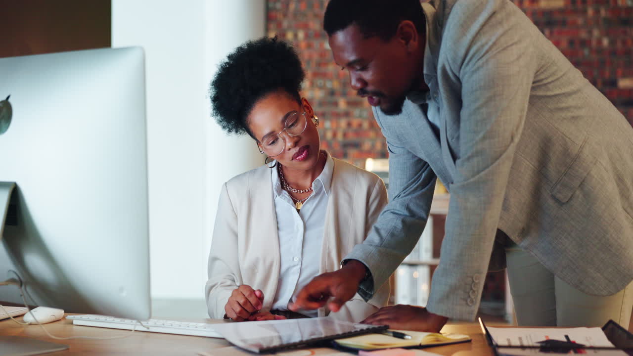 Premium stock video - Business people, documents