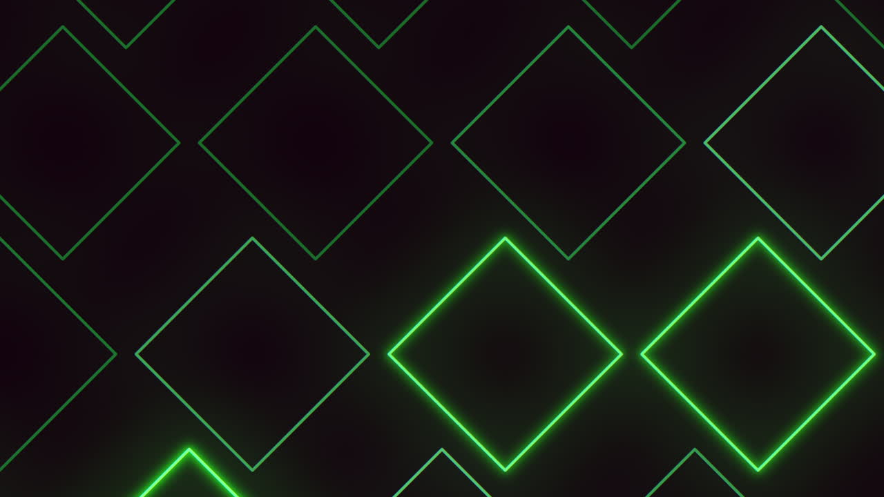 Mesmerizing neon diamond pattern shines in the dark Premium Stock Video ...