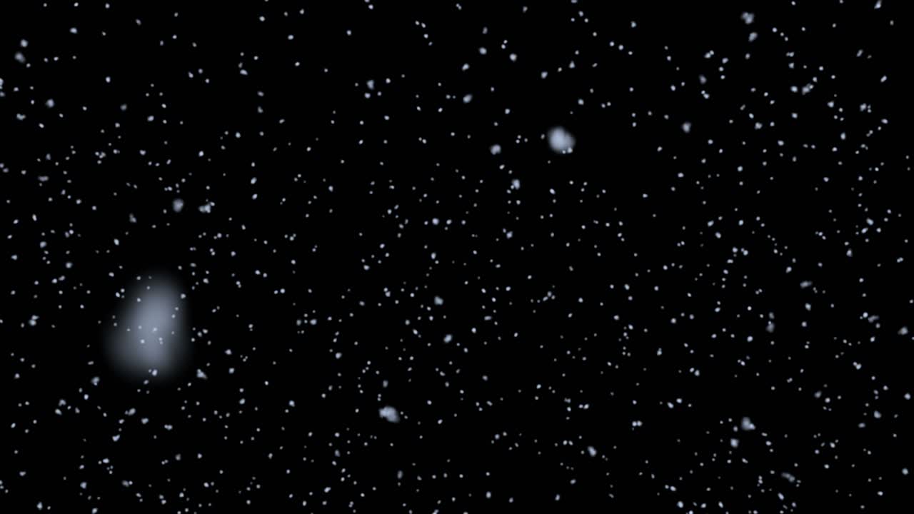 Premium stock video - Snow overlay effect