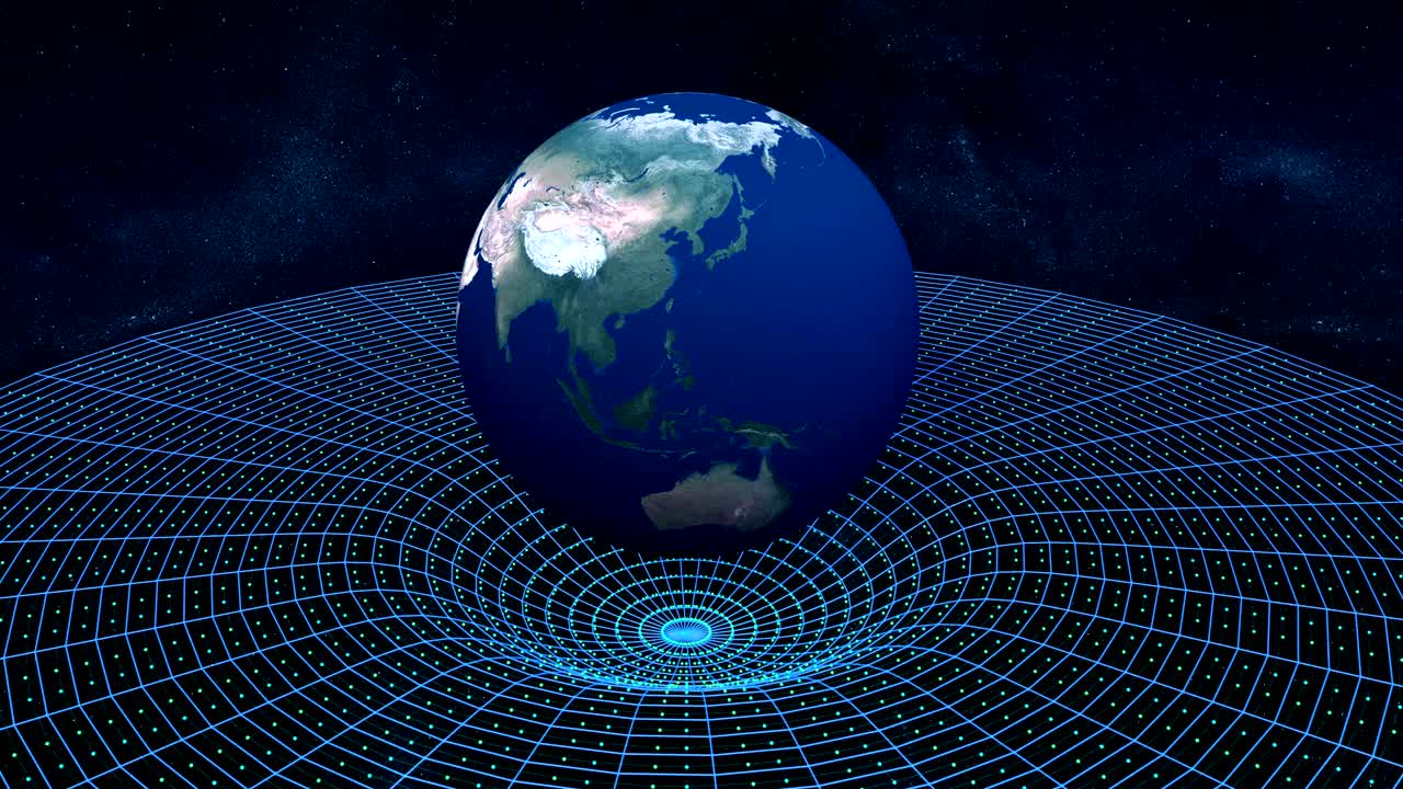 Spacetime or Theory of relativity in motion | Premium Stock Video Footage