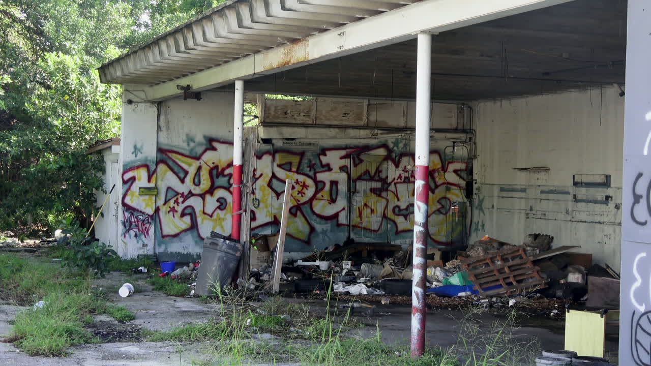 Premium stock video - Abandoned house or store with junk and a mess ...