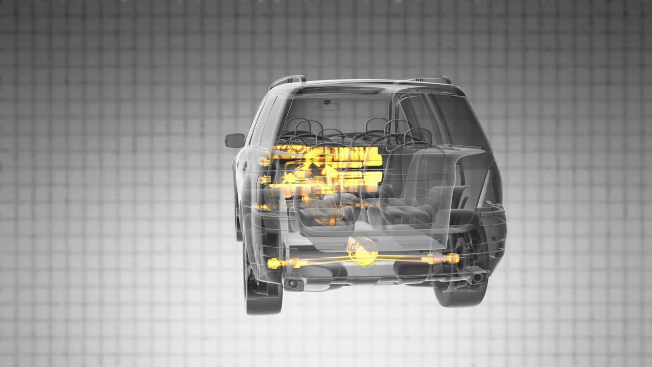 Premium stock video - Loop car rotate