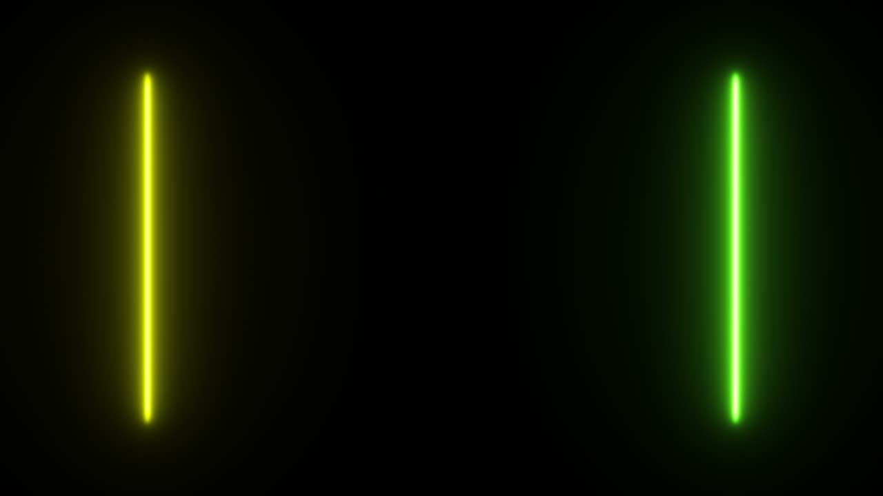 Introduction Animation Featuring A Vertical Neon Line Bar Splitting ...