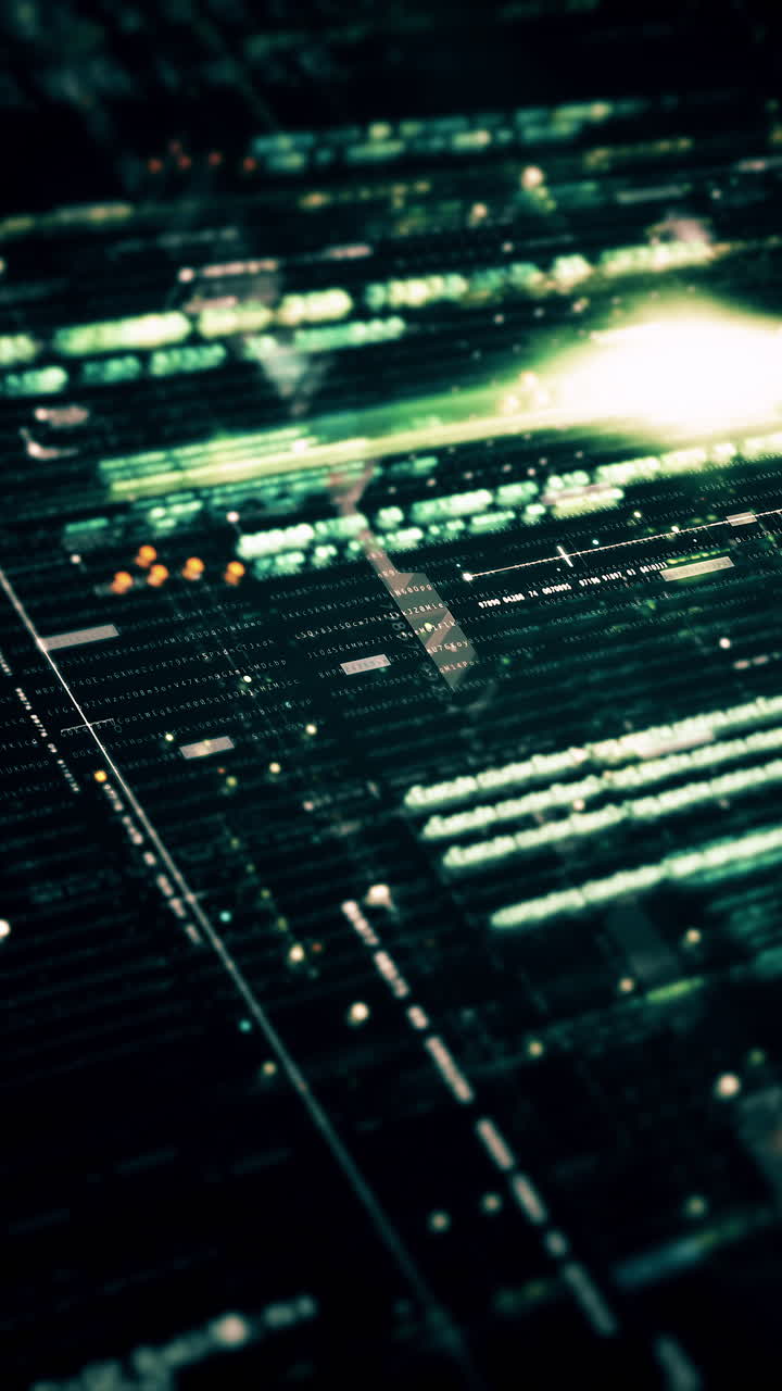Futuristic metaverse hi-tech digital data telemetry with encrypted ...