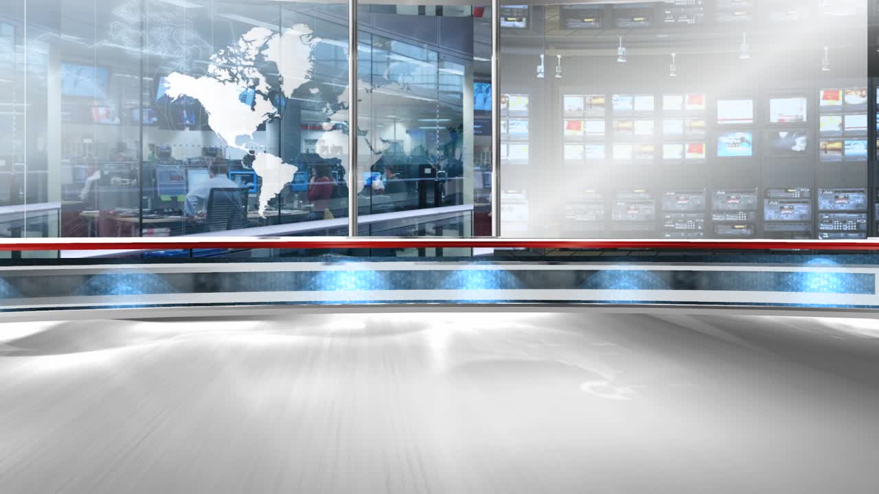 Premium stock video - 3d virtual studio set background