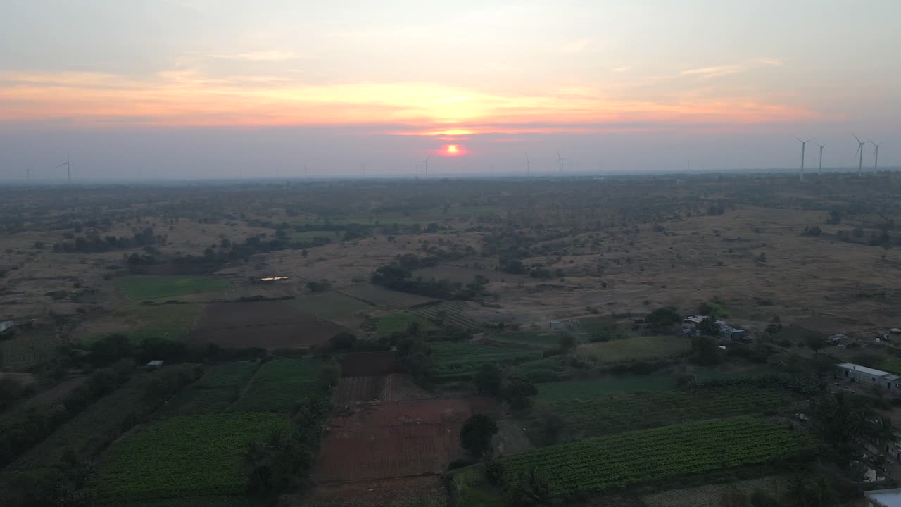 Sunrise erly morning birdeye view jath maharashtra india | freepik