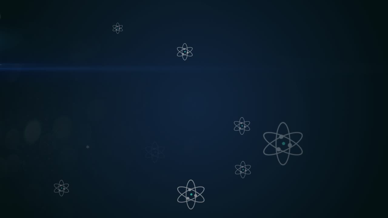 Quantum Technology With Animation Of Rotating Quanta Particles On Dark ...