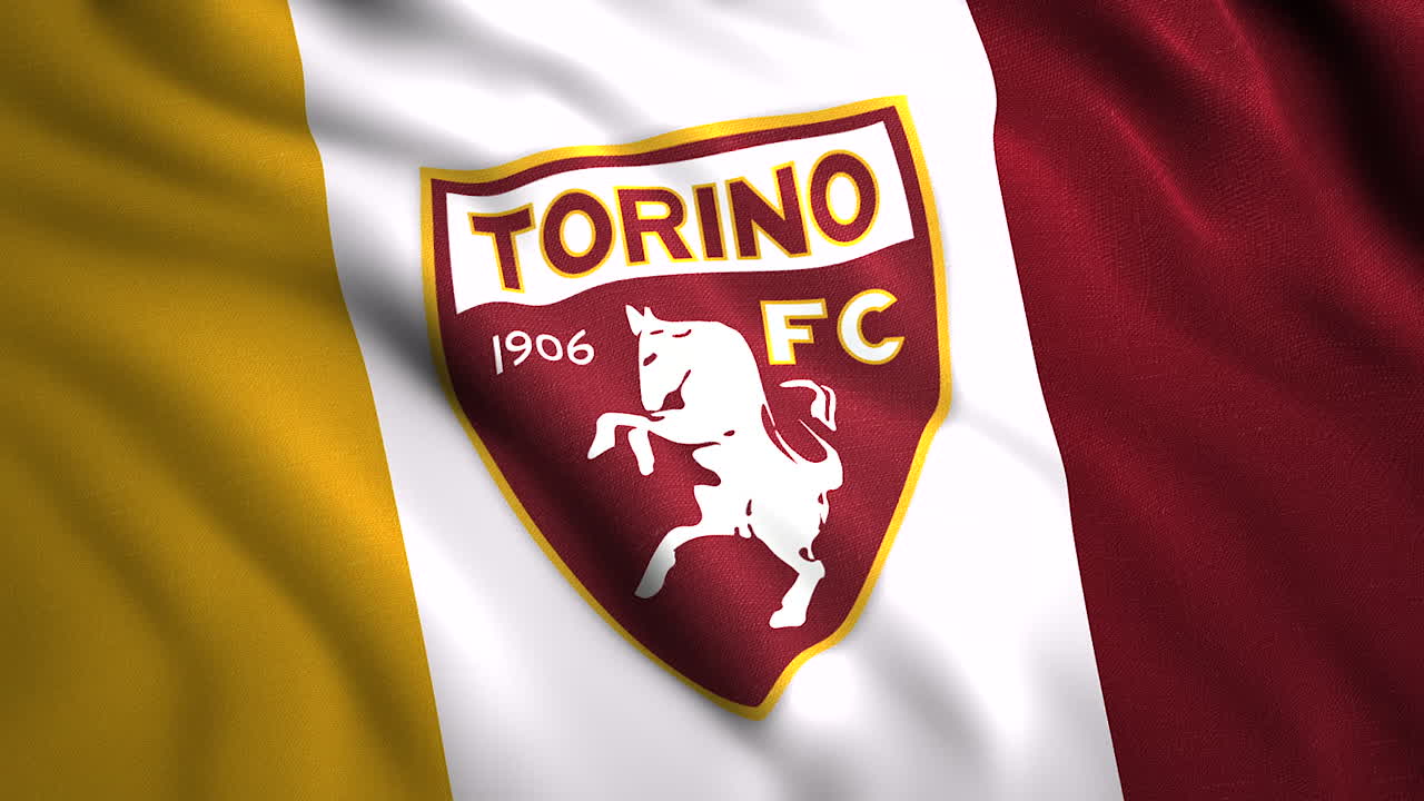 Torino FC Flag | Premium Stock Video Footage