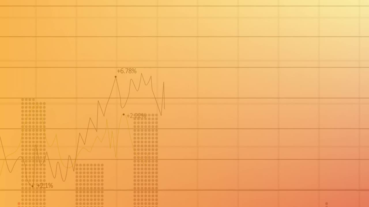 Premium Stock Video Animation Of Statistical Data Processing Over 7841