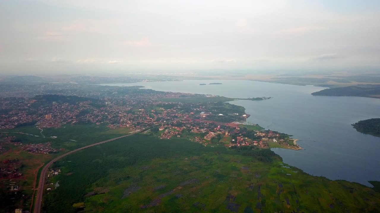 Lakeside Town Of Munyonyo In Lake Victoria, Kampala, Uganda Free Stock ...