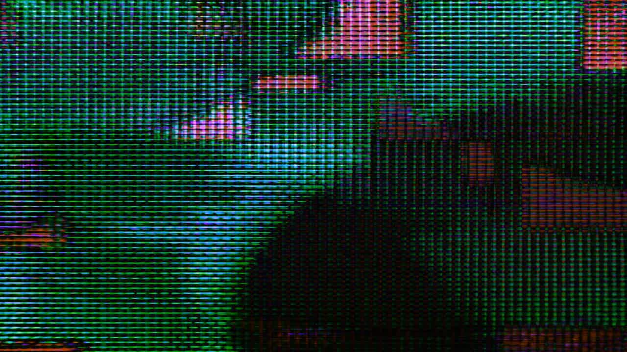 Free stock video - Device screen pixels fluctuate with color and video ...