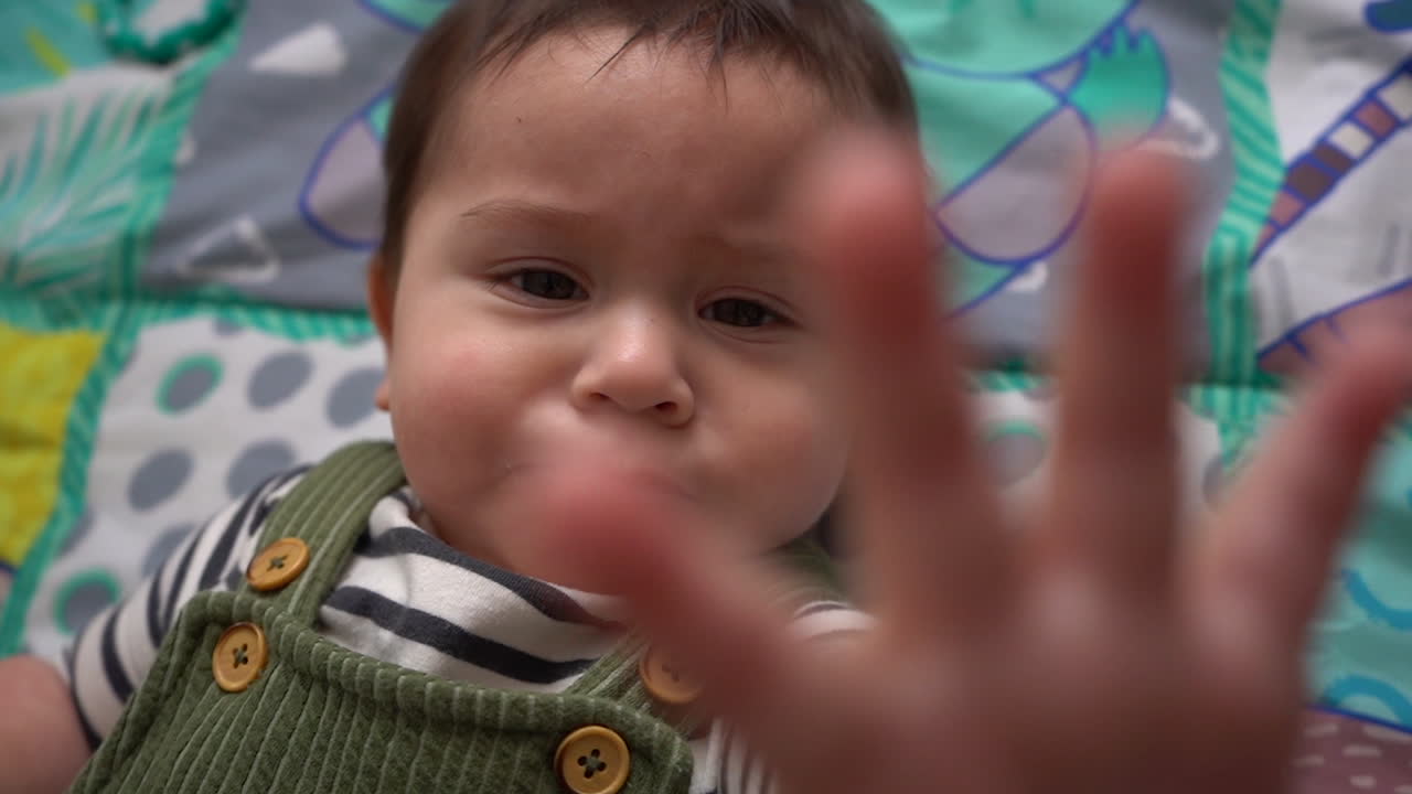 Hispanic Baby Grumpy Crying Sad Baby Free Stock Video Footage Download ...