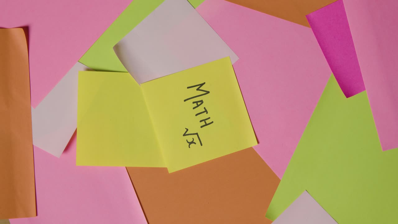 Free stock video - Education concept of revolving sticky notes with ...
