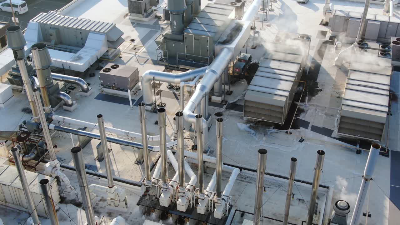 Premium stock video - Air pollution, exhaust pipes and chimneys spewing ...