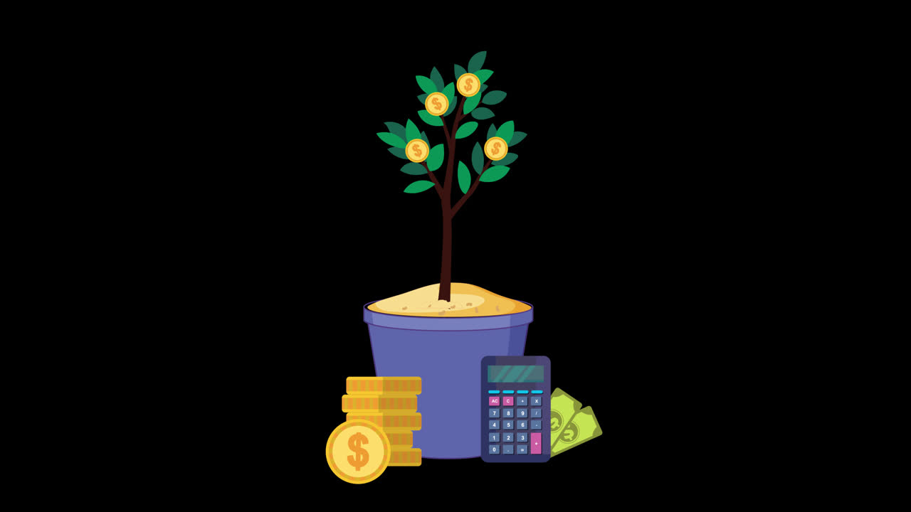 Premium stock video - Money tree investment money tree dollar coin ...