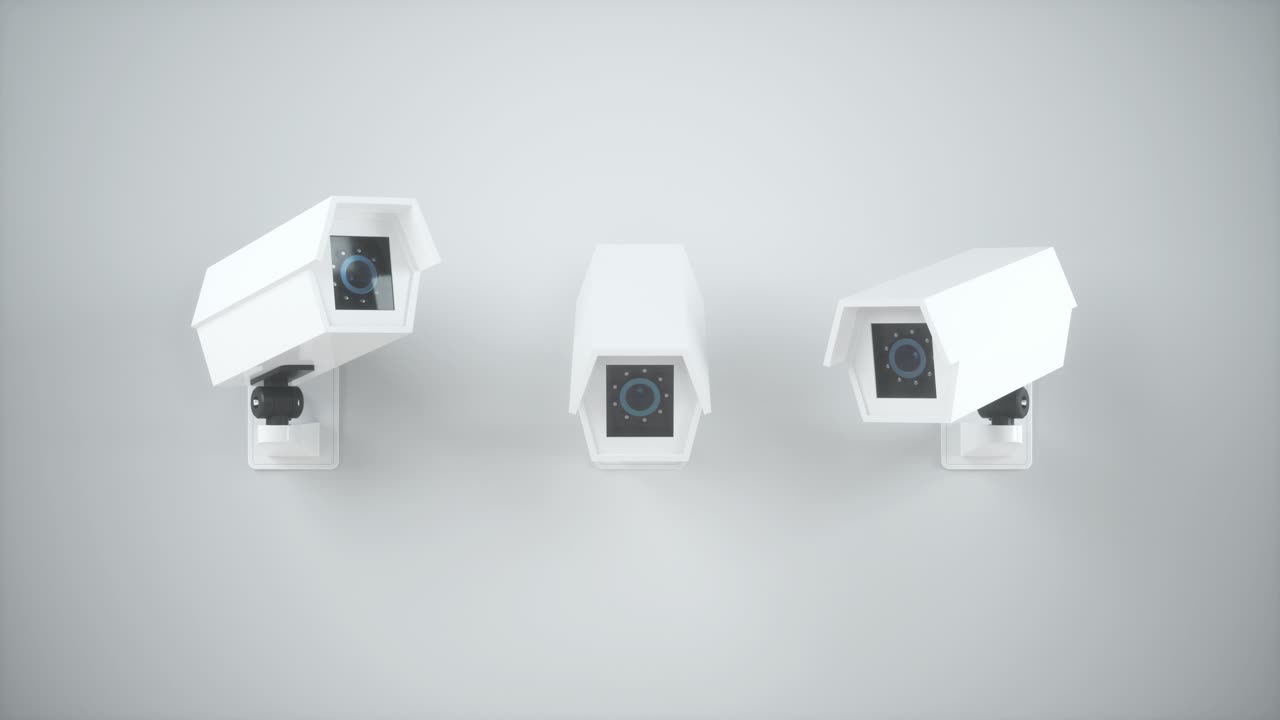 loop animation of three monitors on the wall 3d rendering. | freepik