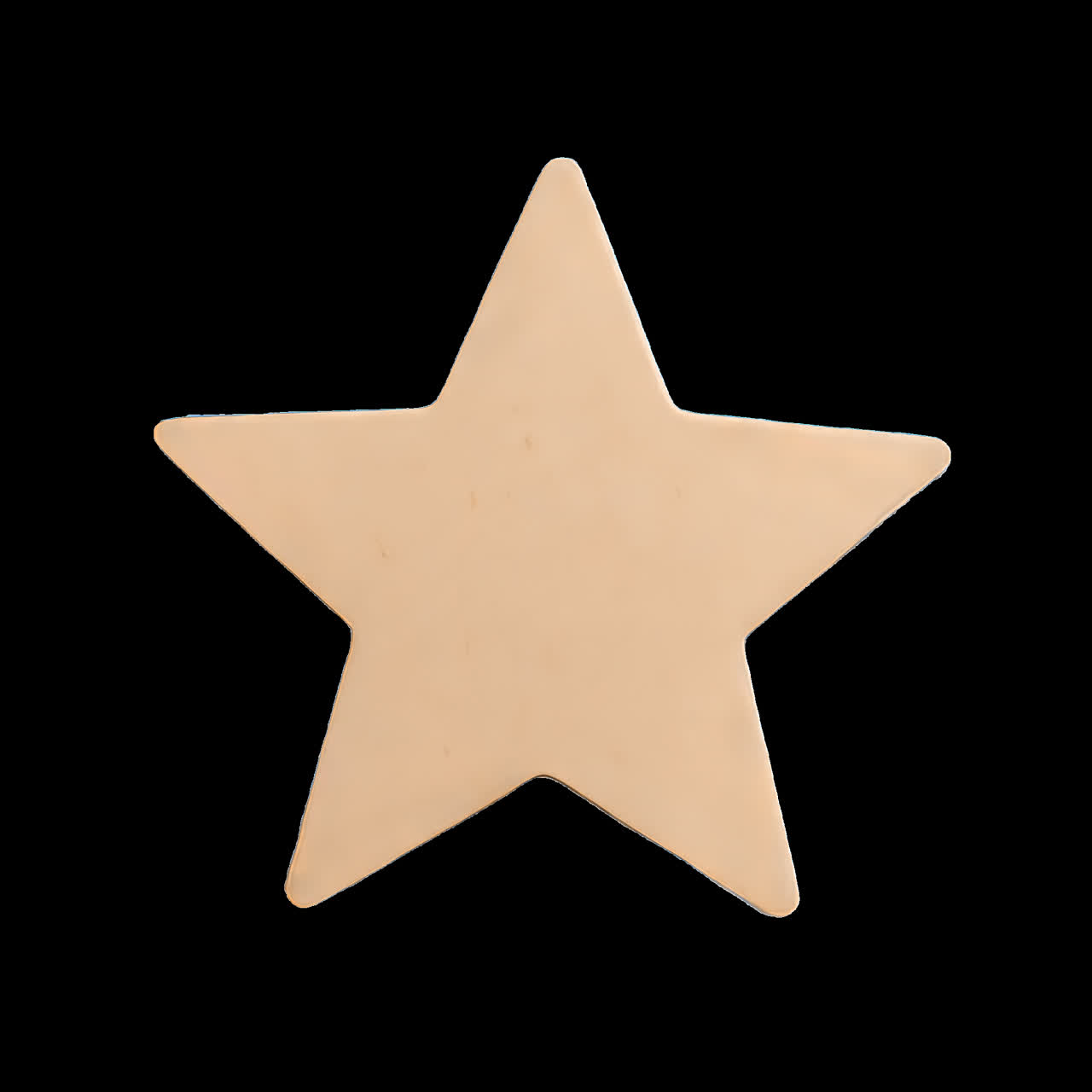 Beige star-shaped adhesive bandage animation isolated asset ...