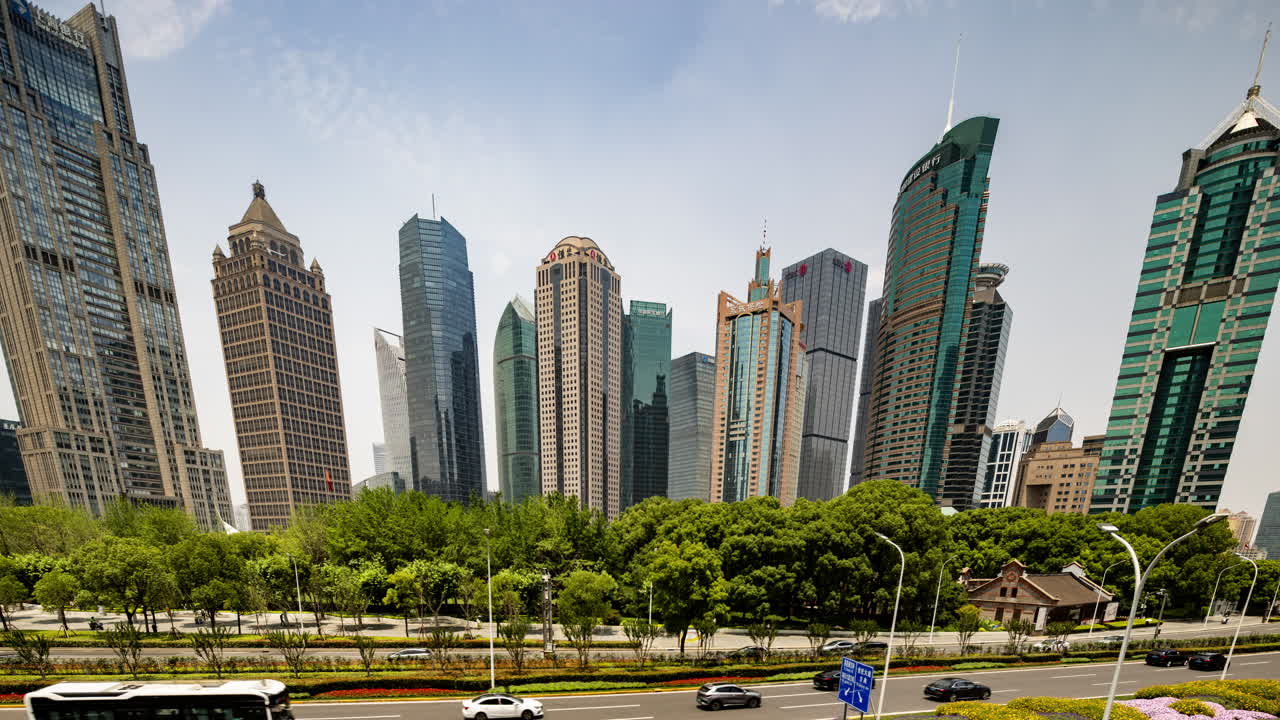 Timelapse of the amazing Shanghai city skyline | Premium Stock Video ...