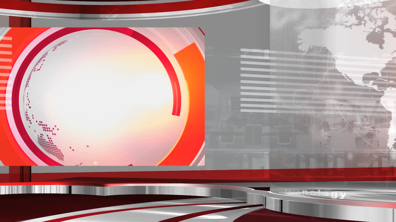 3D Virtual Studio Set Background | Premium Stock Video Footage