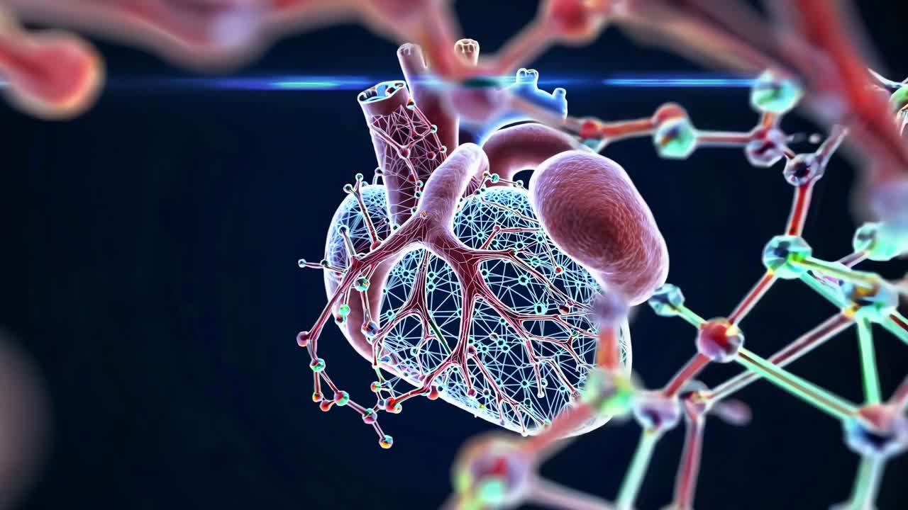 Molecular Structure of the Heart | Premium Stock Video Footage