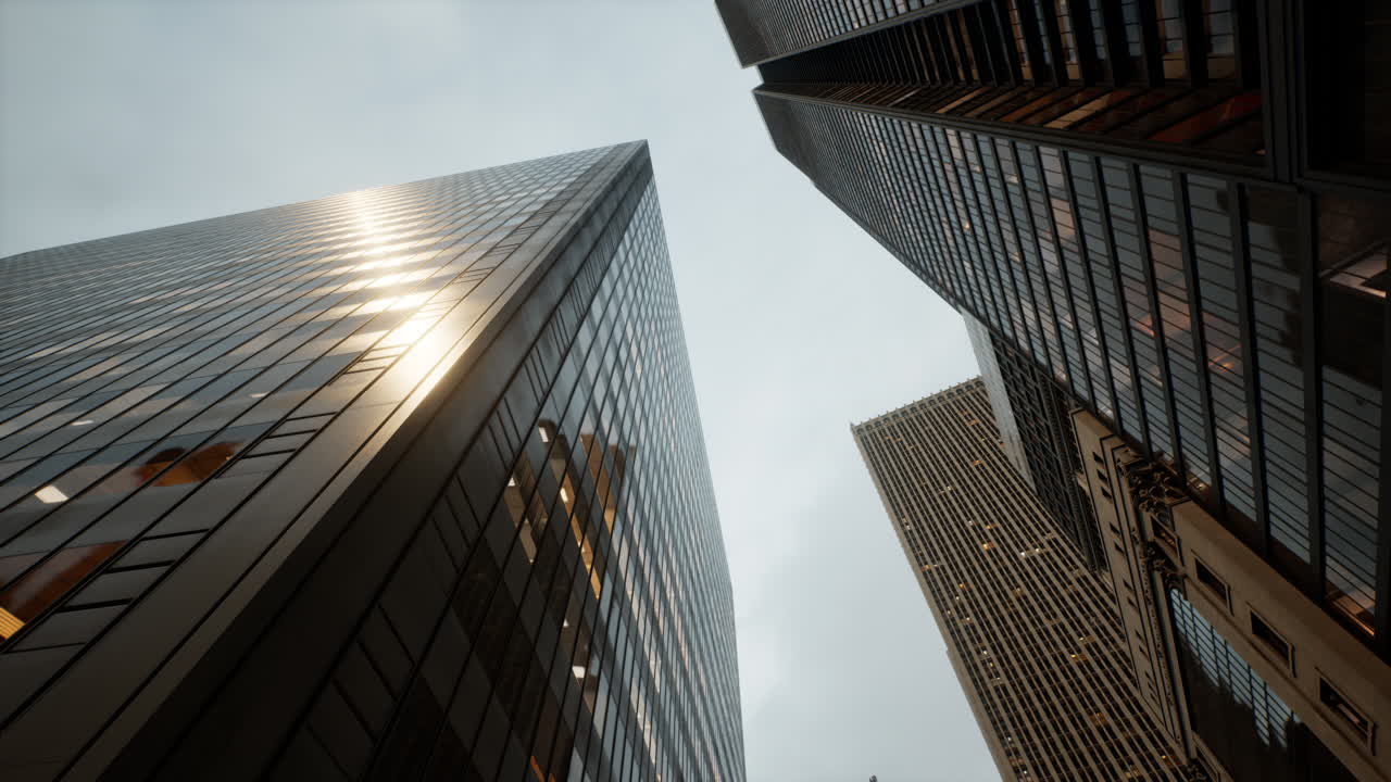 Free stock video - Up view modern building in shanghai