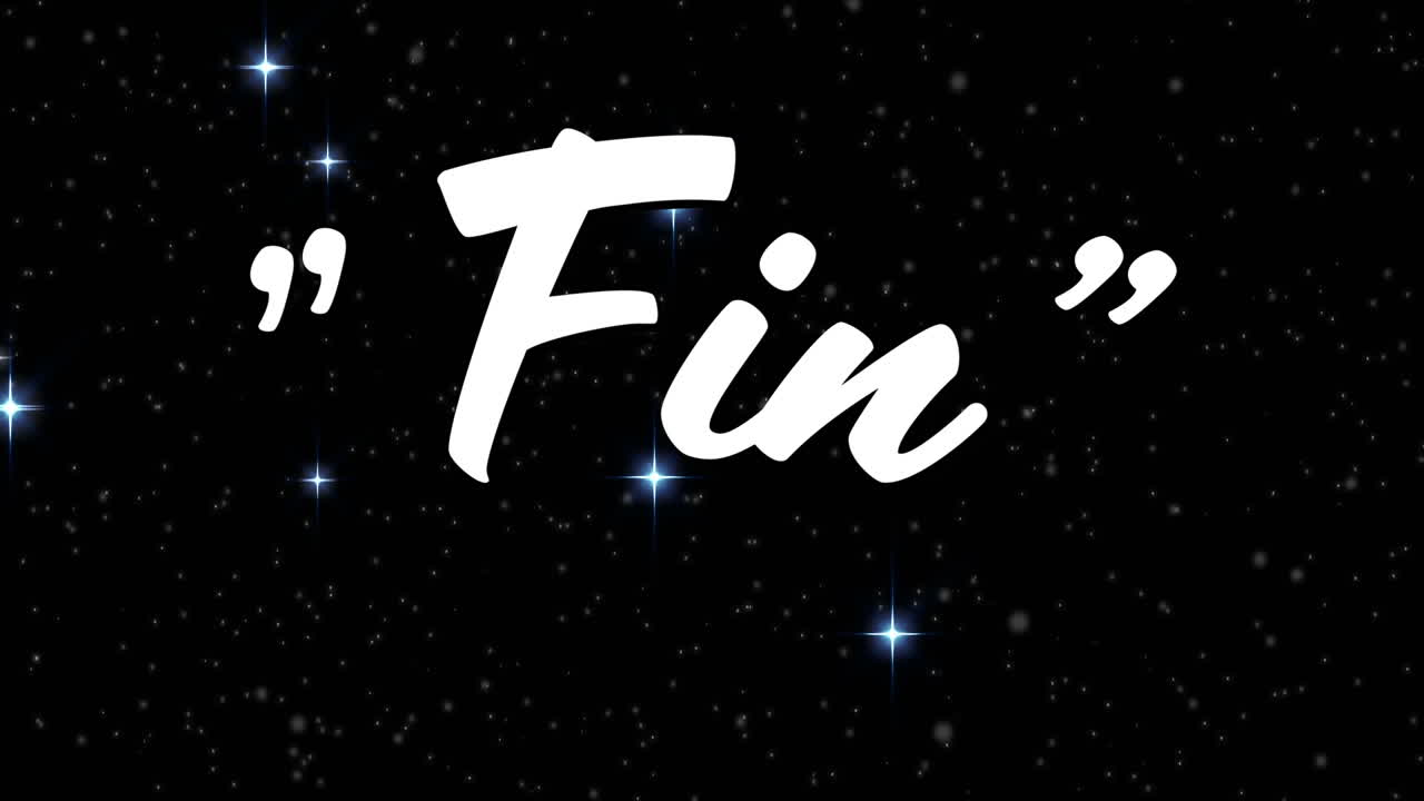 animation of fin text over glowing stars | freepik
