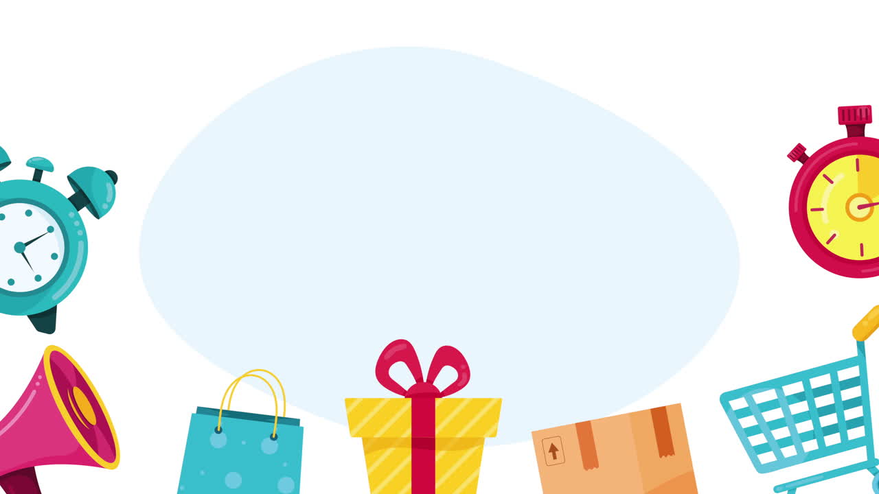 Special offer elements frame animation | Premium Stock Video Footage