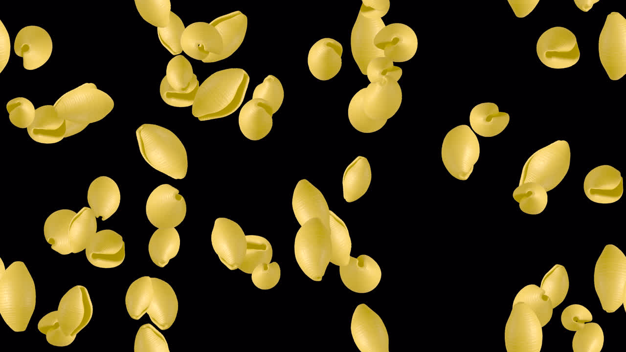 Premium stock video - Pasta conchiglie italian loop tile swirling with ...
