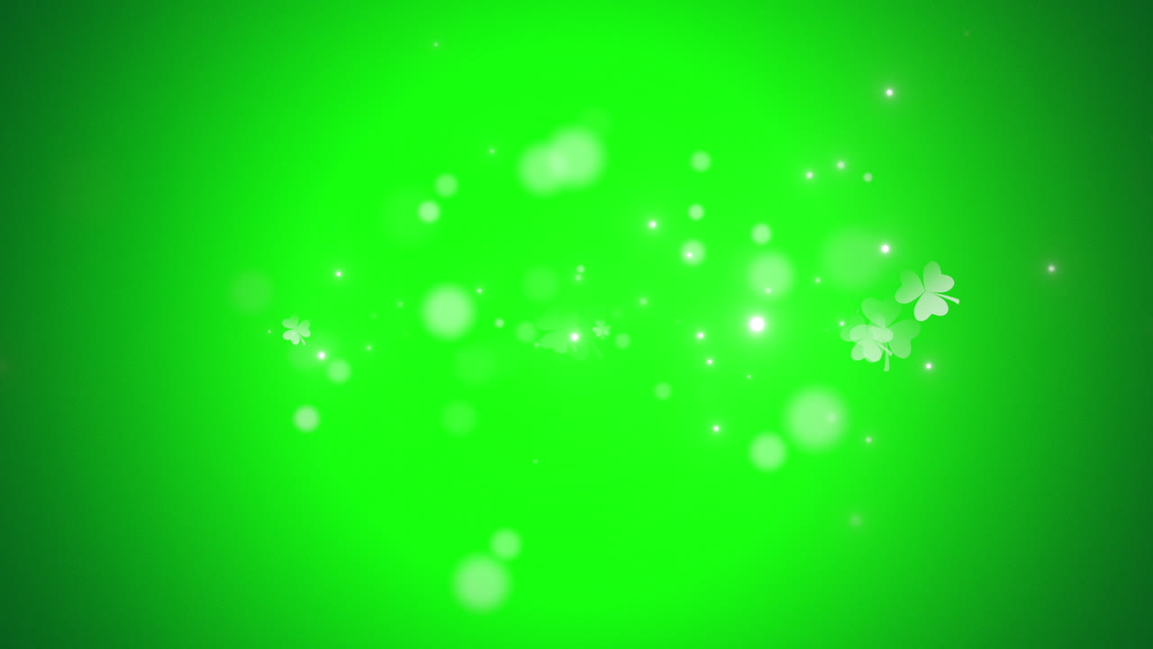 Animation saint patricks day with motion green shamrocks 12 Premium ...
