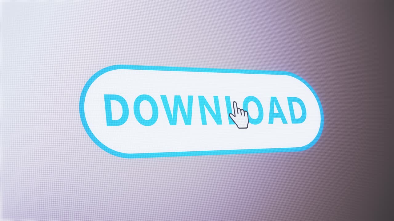 Download Button Pressed On Computer Screen By Cursor Pointer Free Stock Video Footage Download 1452
