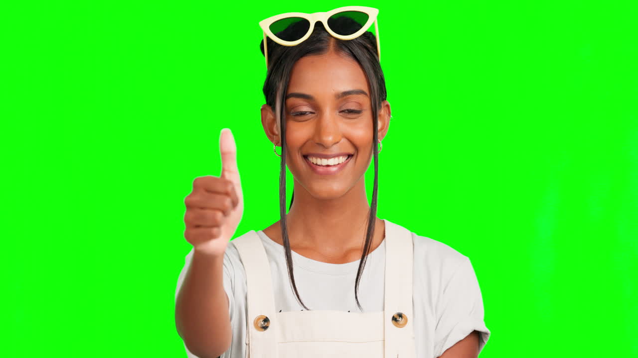 Happy Thumbs Up, Green Screen Face Free Stock Video Footage Download Clips