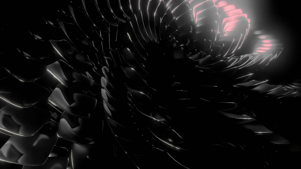 Abstract 3D Spiral Pattern | Premium Stock Video Footage