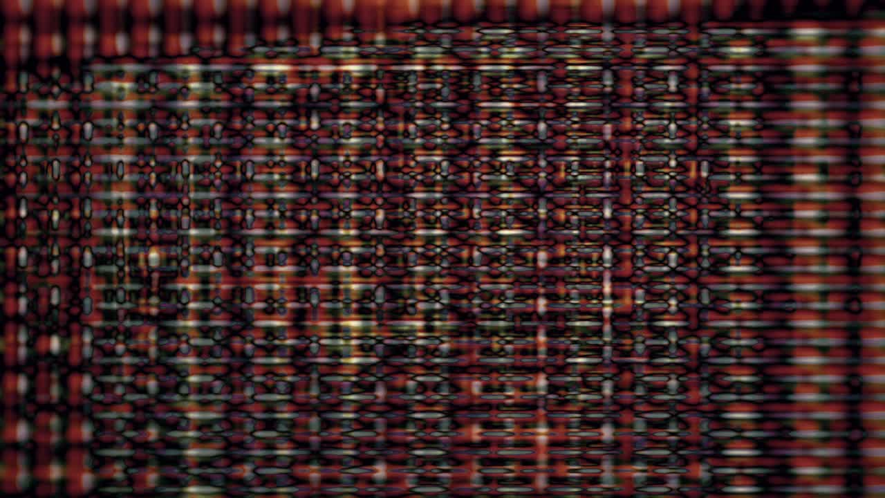 Vidéo de stock Gratuit - Les pixels de l'écran de télévision fluctuent ...