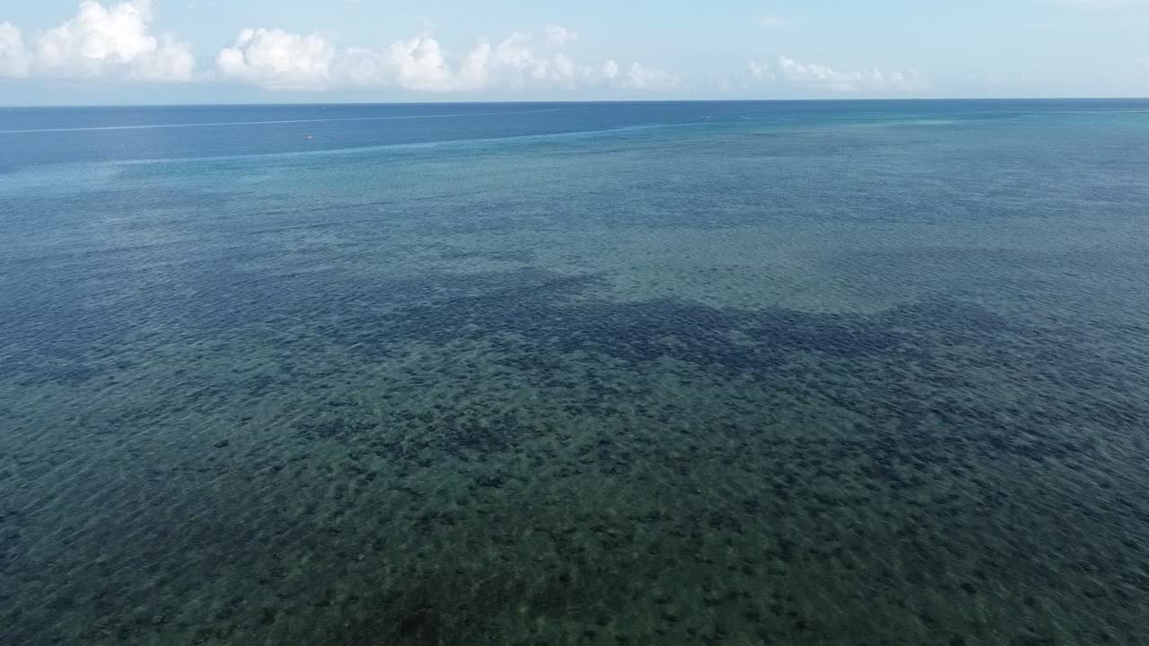 Different Shades Of Blue Color On Zanzibar Island, Indian Ocean, Africa ...