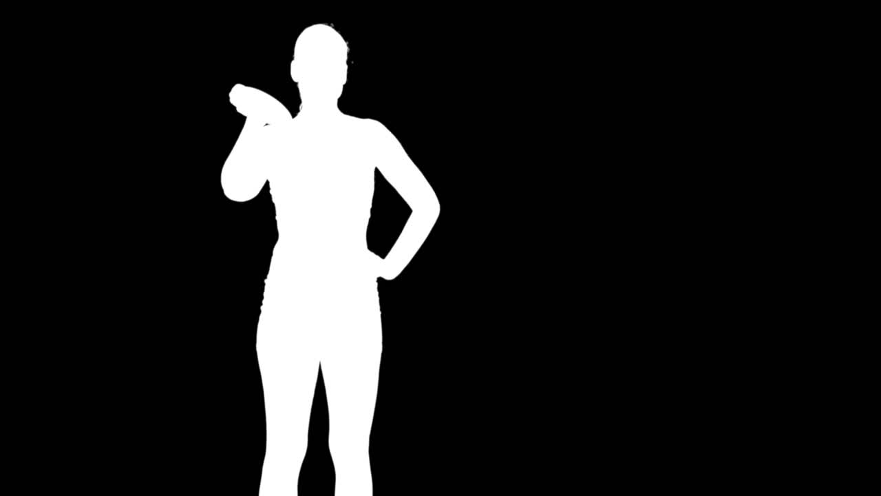 Premium stock video - Digital video of sportswoman is preparing to ...