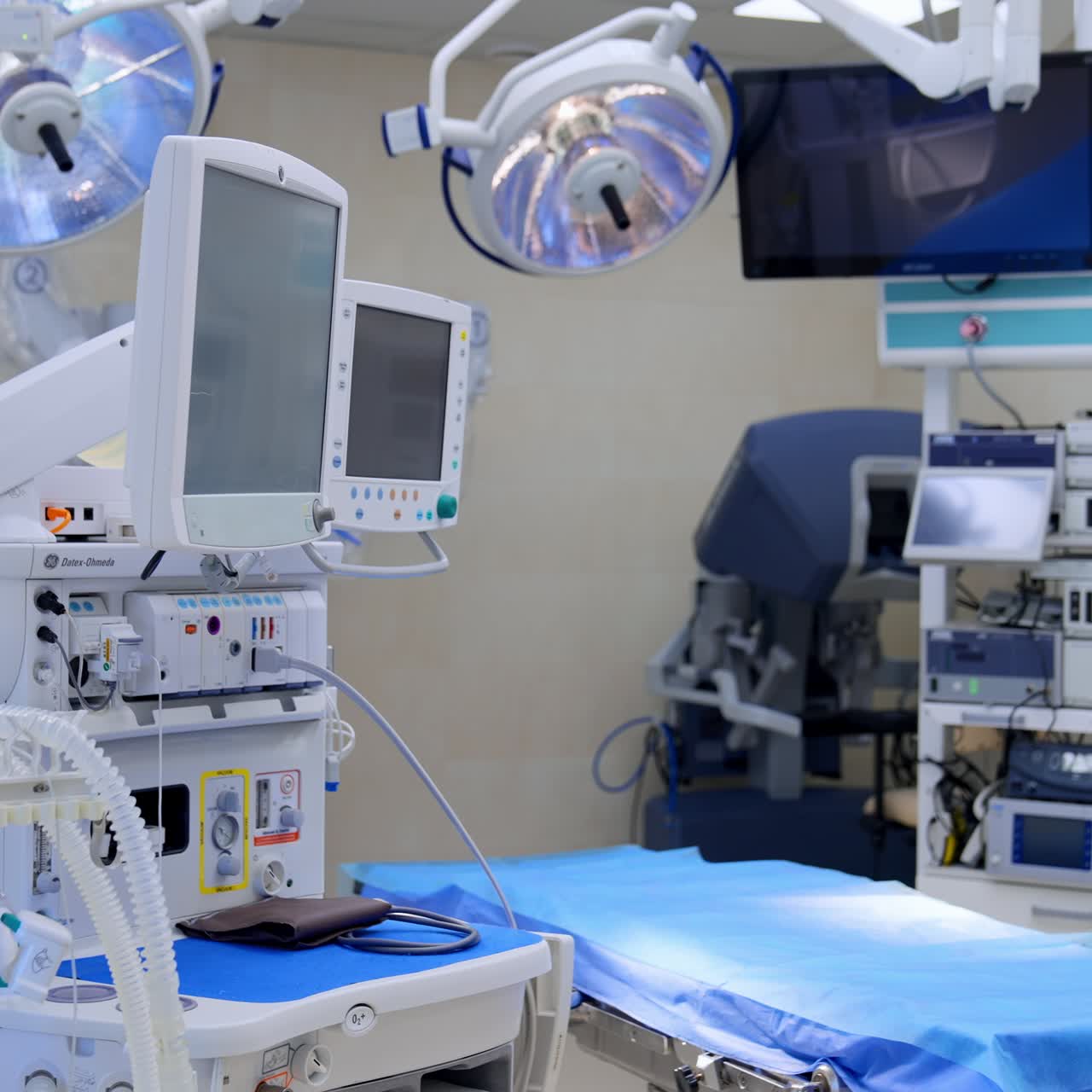 Well-equipped surgical ward with the diversity of technological ...