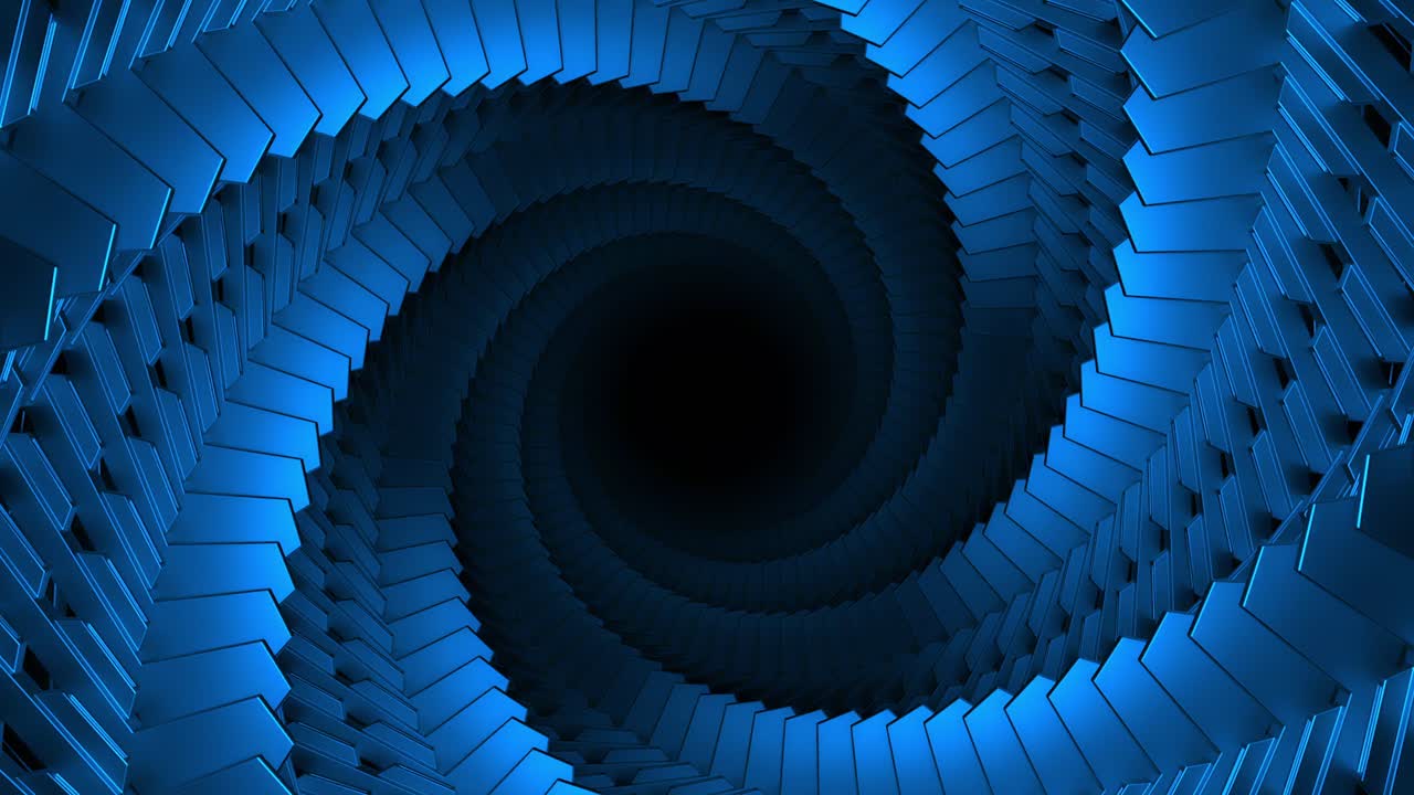 Abstract Blue Spiral Design | Premium Stock Video Footage