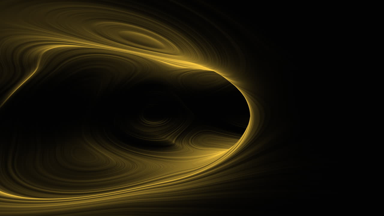 Premium stock video - Dynamic black and yellow swirl pattern ...