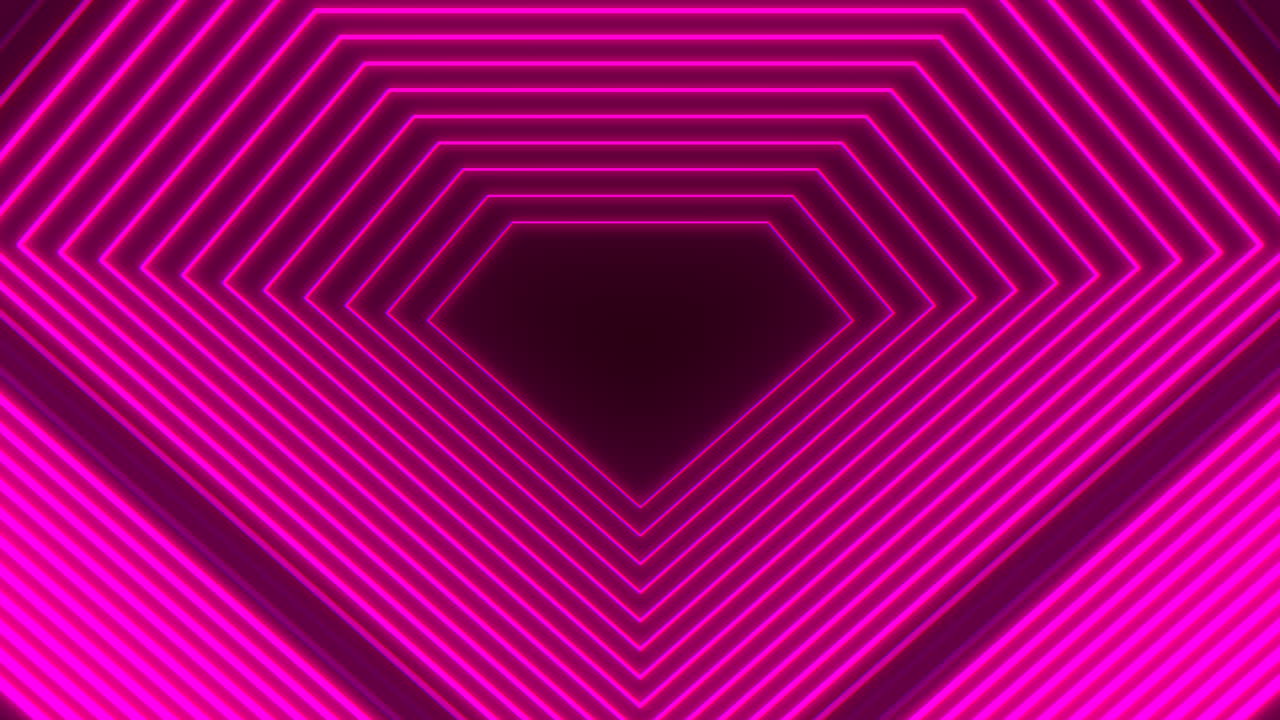 Premium stock video - Neon pink diamond pattern futuristic design ...
