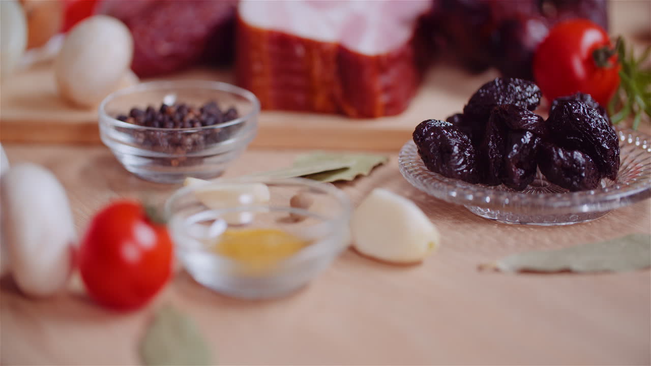 Premium stock video - Close up of allspice curry dried plumps and ...