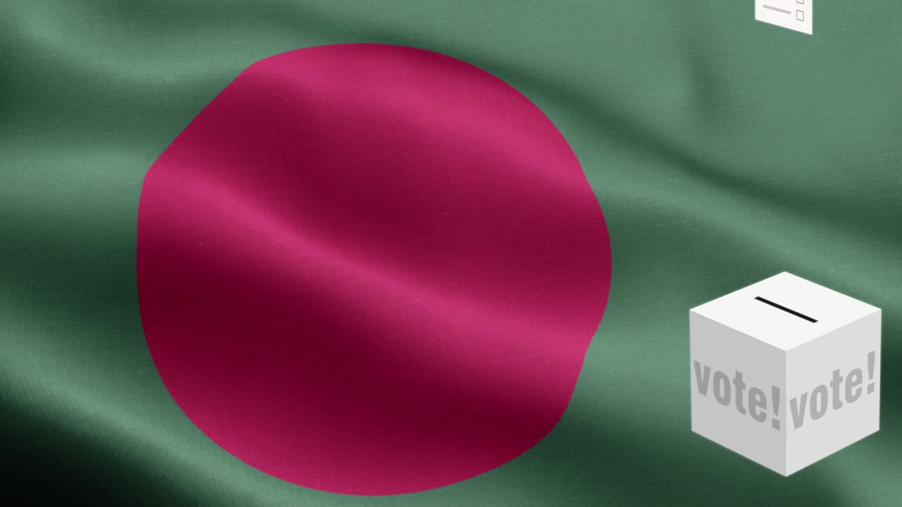 Ballots fly to box for Bangladesh selection - Ballot box in front of ...