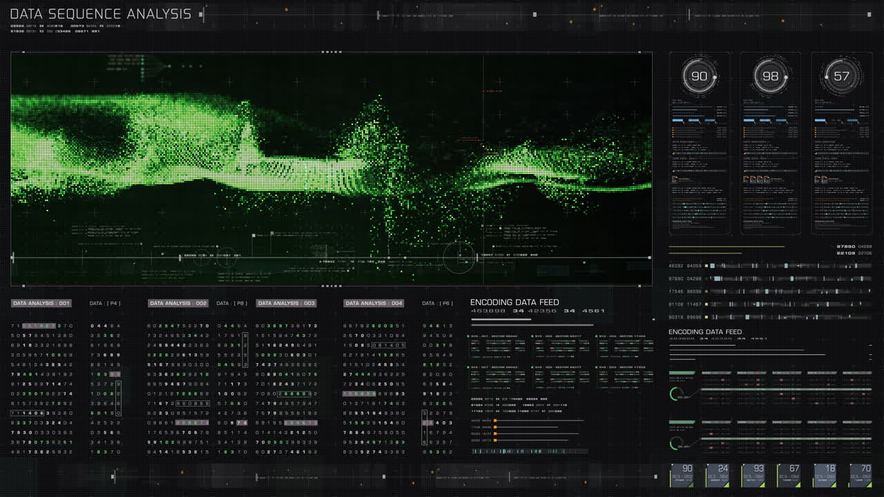 Premium stock video - Futuristic holographic simulation of artificial neural networks ...