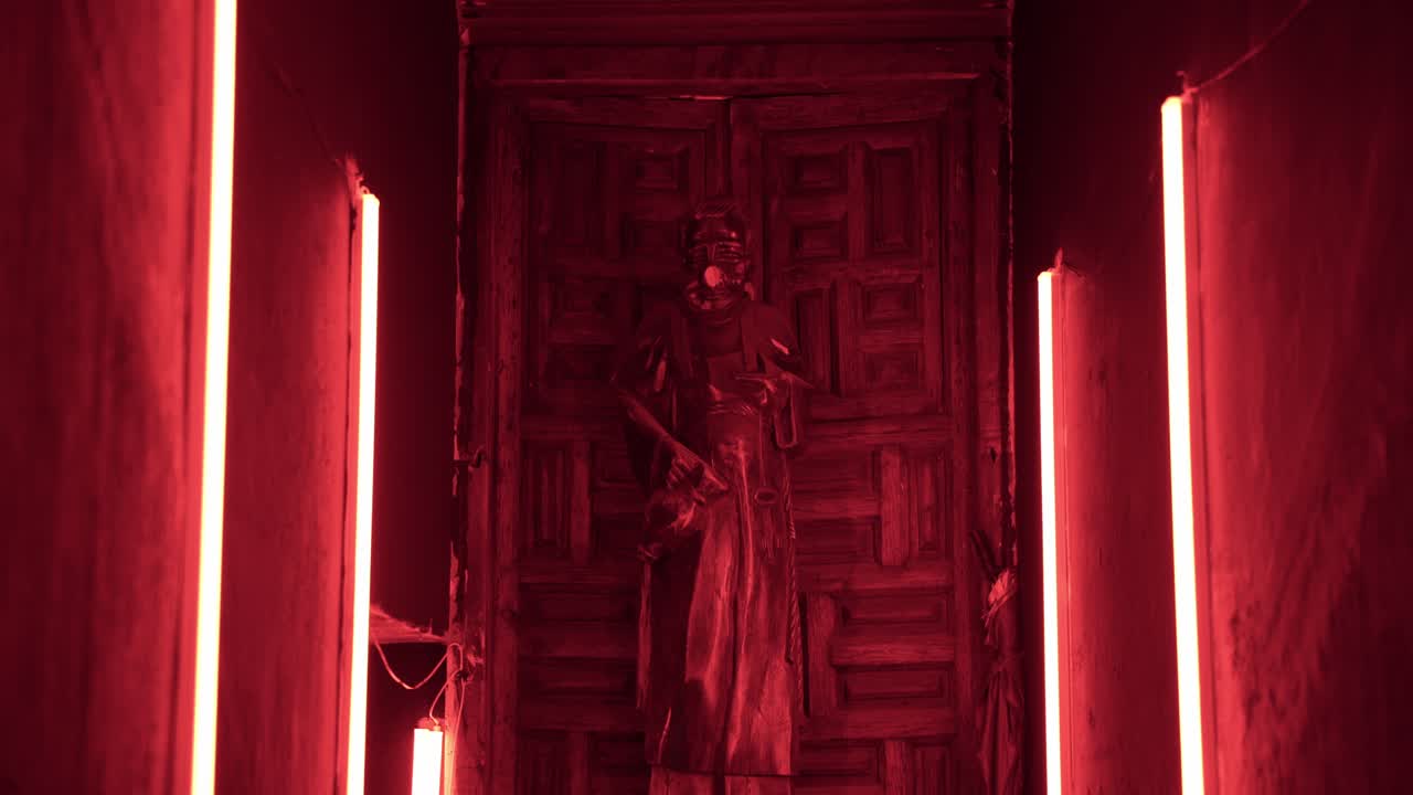 Premium stock video - Red background with red lights