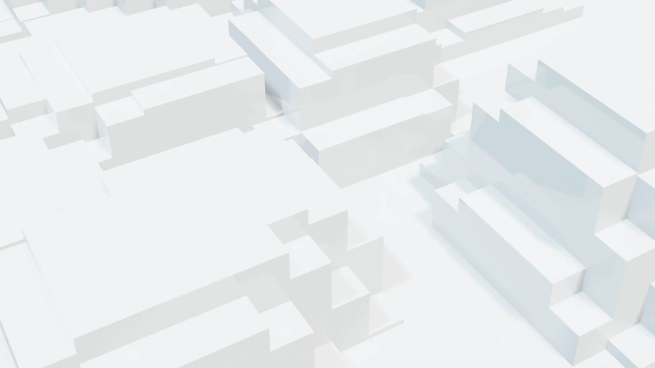 Premium stock video - Animation of 3d shapes moving against white ...