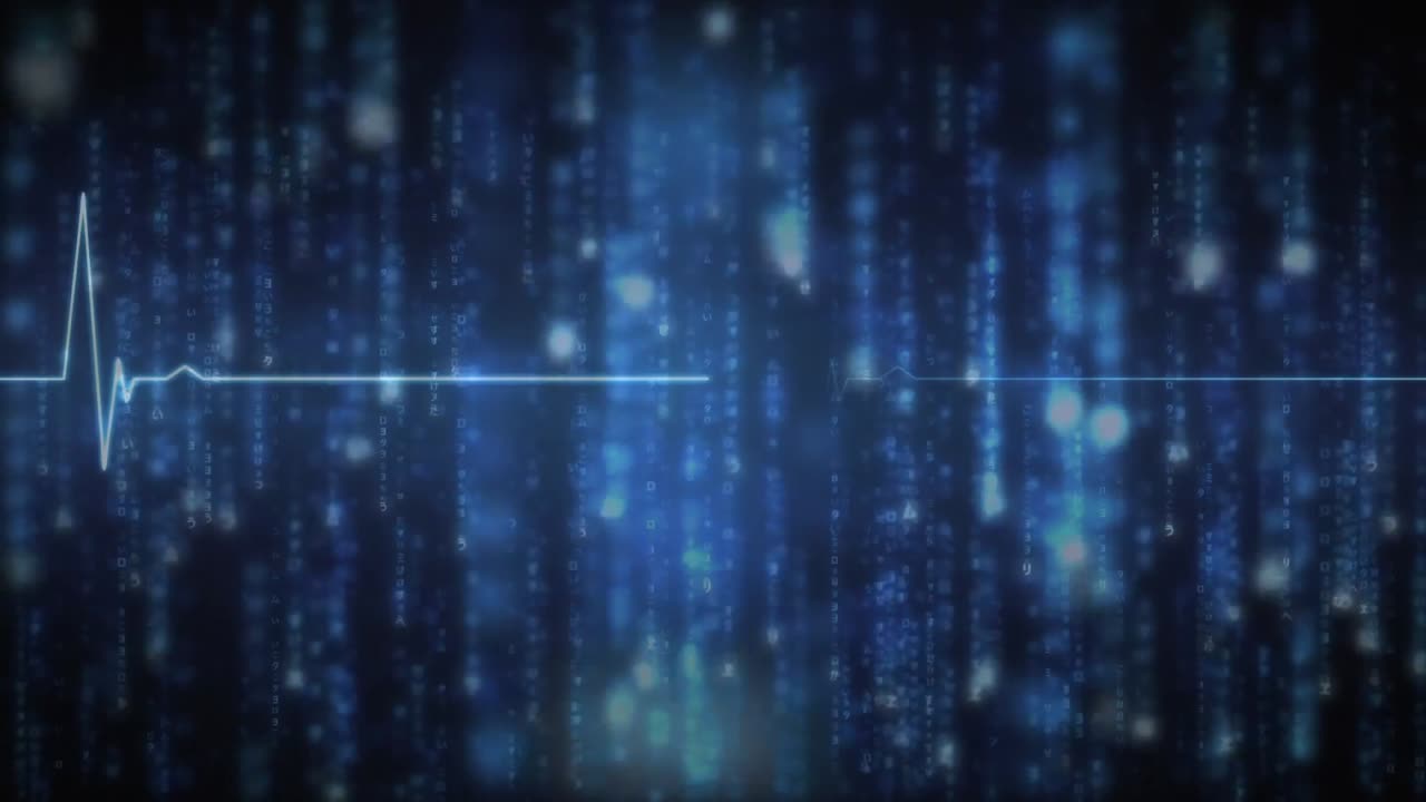 Heartbeat line moving | Premium Stock Video Footage