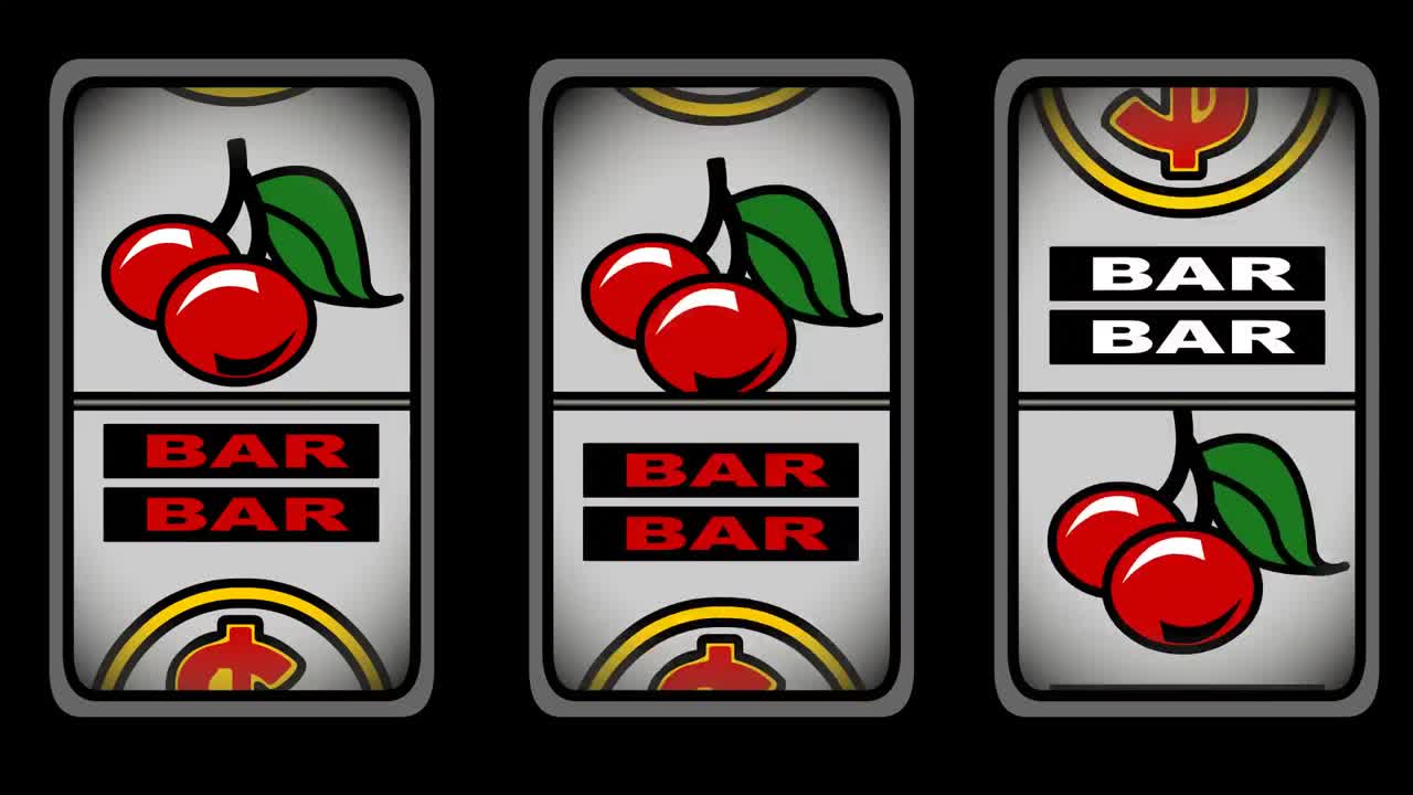 Slot machine animation Premium Stock Video Footage