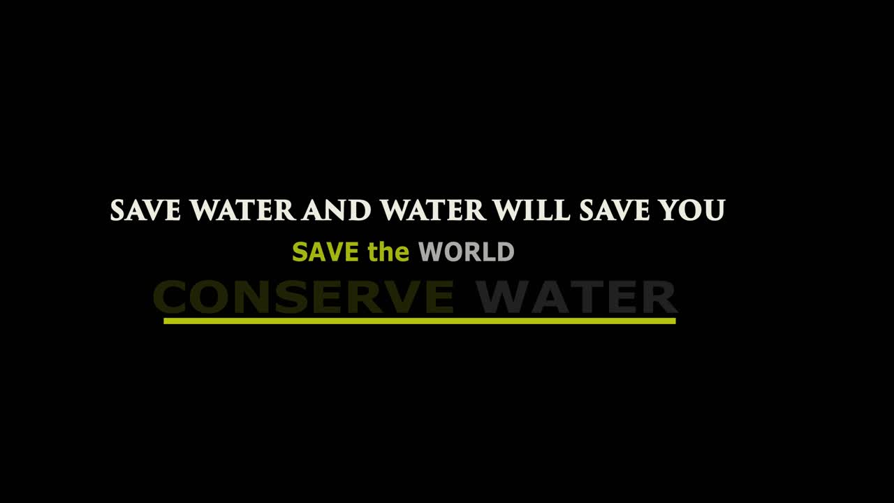Premium stock video - Water activism campaign- water conservation ...