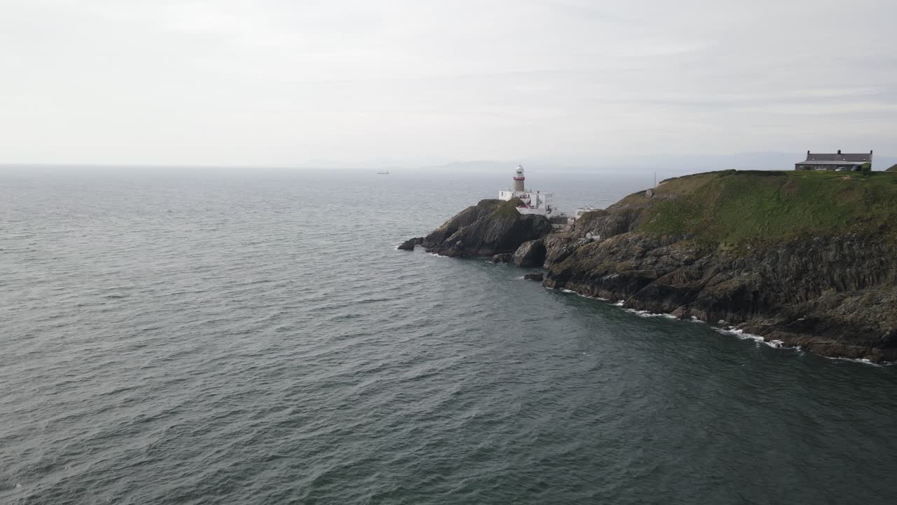 Premium stock video - Unearthly island howth head baily lighthouse at ...
